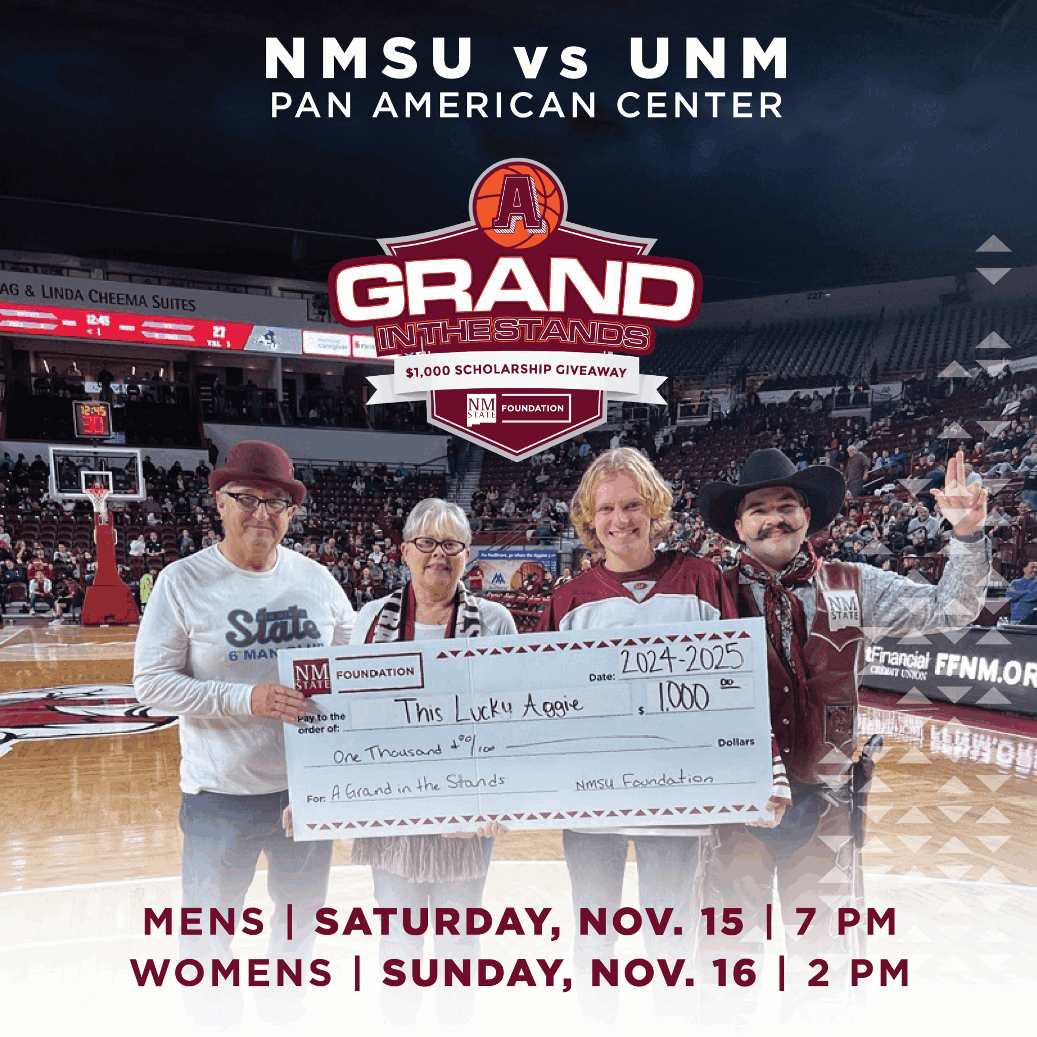 NM State vs UNM Grand in the Stands Scholarship Giveaway | New Mexico ...