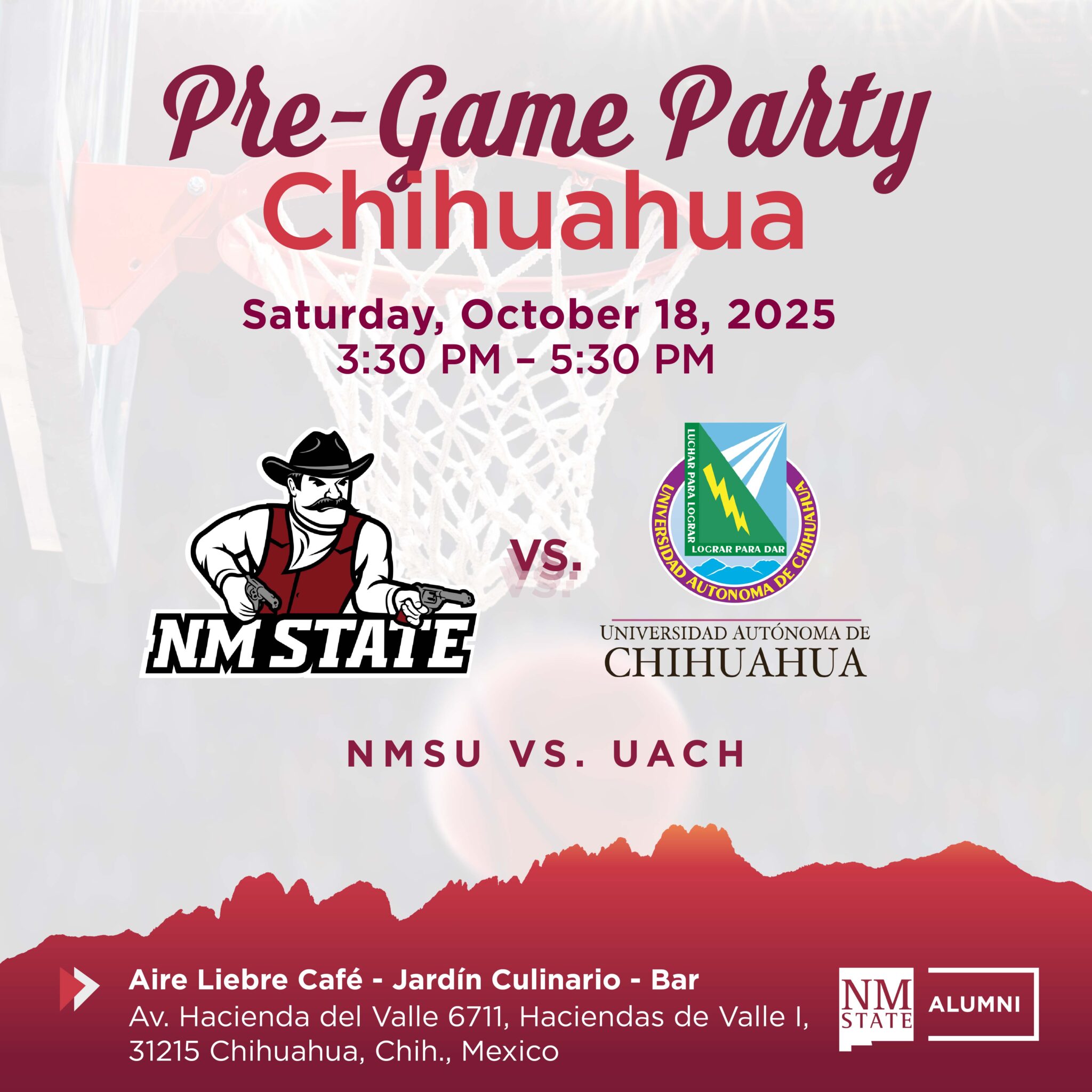 NMSU vs. UACH Pre-Game Party | New Mexico State University Foundation